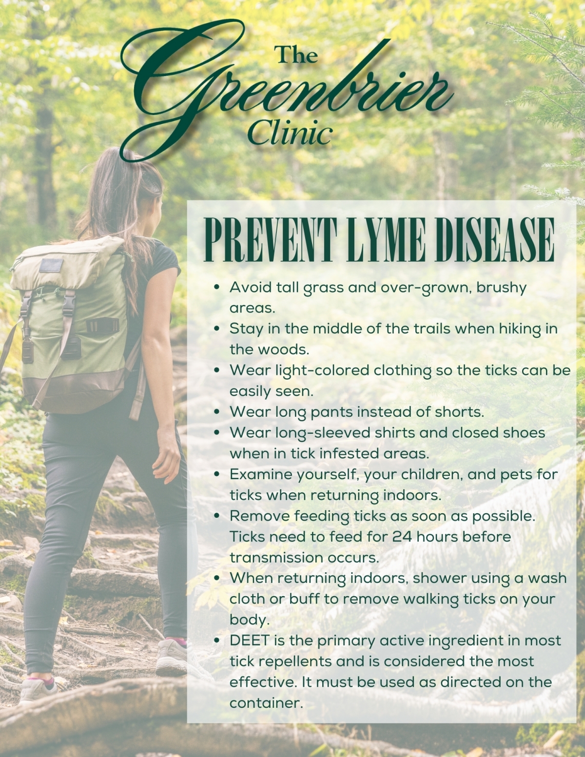 Prevent Lyme Disease This Summer - Greenbrier Clinic